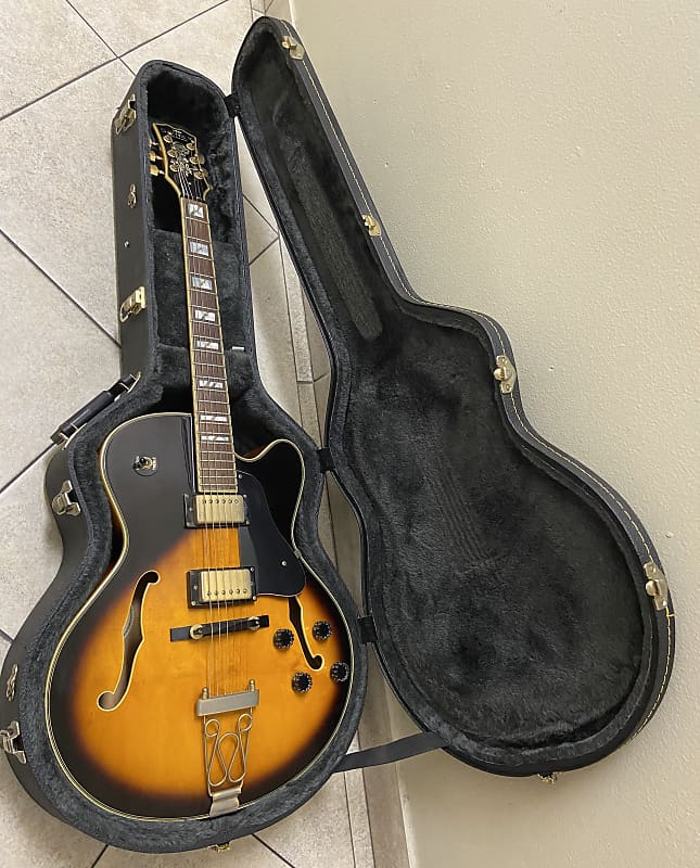 Samick HF-650 Electric Archtop Guitar 2006 Tobacco Sunburst | Reverb