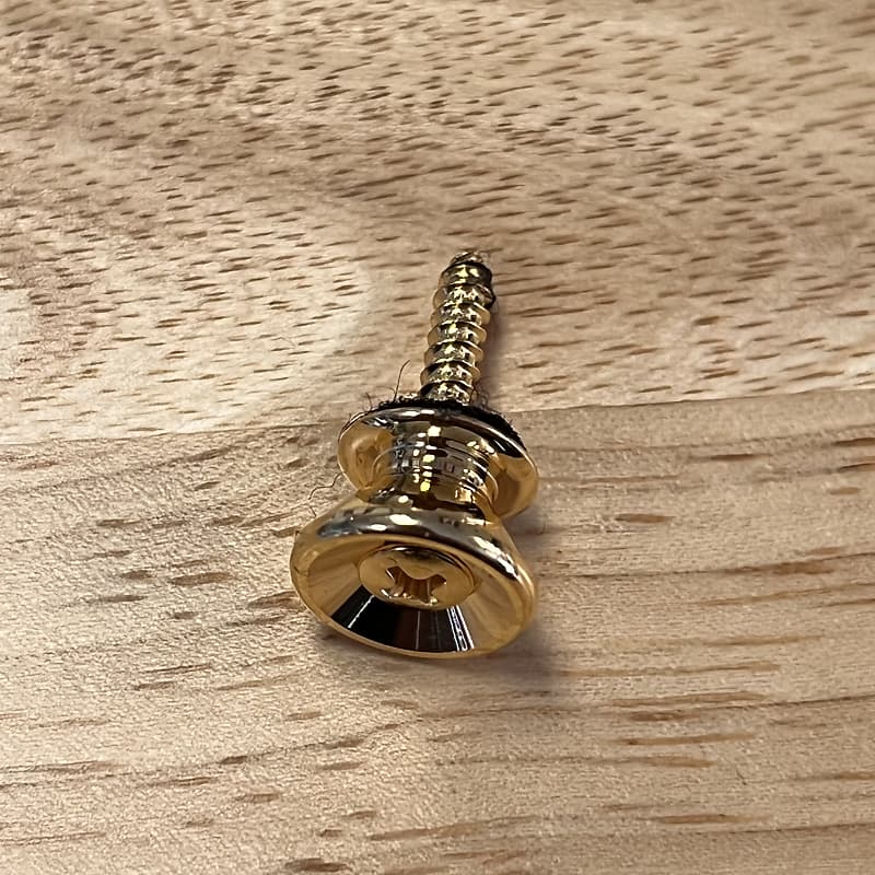 Martin Strap Button - Gold w/mount Screw | Reverb