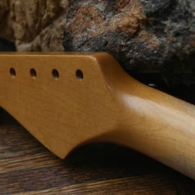 Aged Allparts '62 Strat Neck Nitro Relic Rolled Fingerboard | Reverb