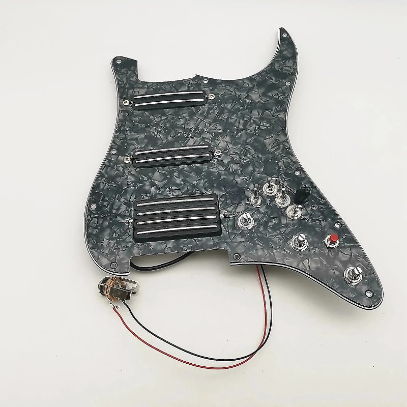 Black Pearl SSH Dual Rail Pickups, Strat Style Guitar | Reverb