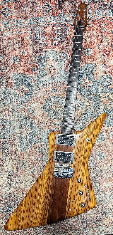1984 Custom Explorer Edge Guitars- Natural Nitro Through Neck | Reverb