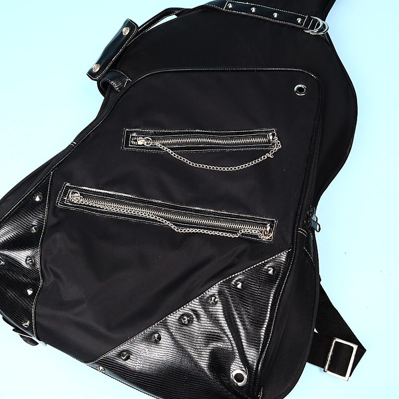 Pro-Tec Chained Gothic Goth Black Electric Guitar Padded Gig | Reverb