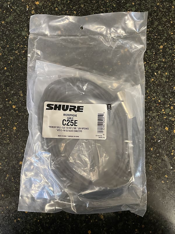 Shure C25E Microphone Cable XLR | Reverb