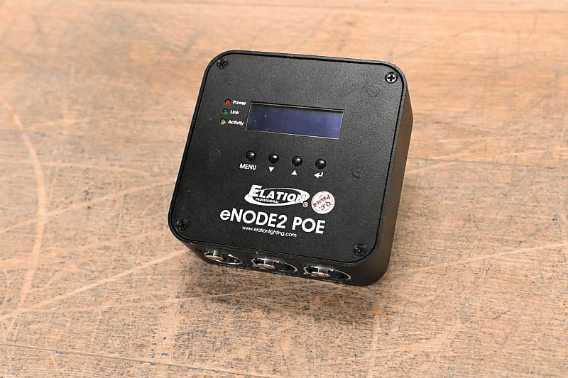 Elation eNode2 POE 2-Universe Ethernet-DMX Node CG01DH6 | Reverb