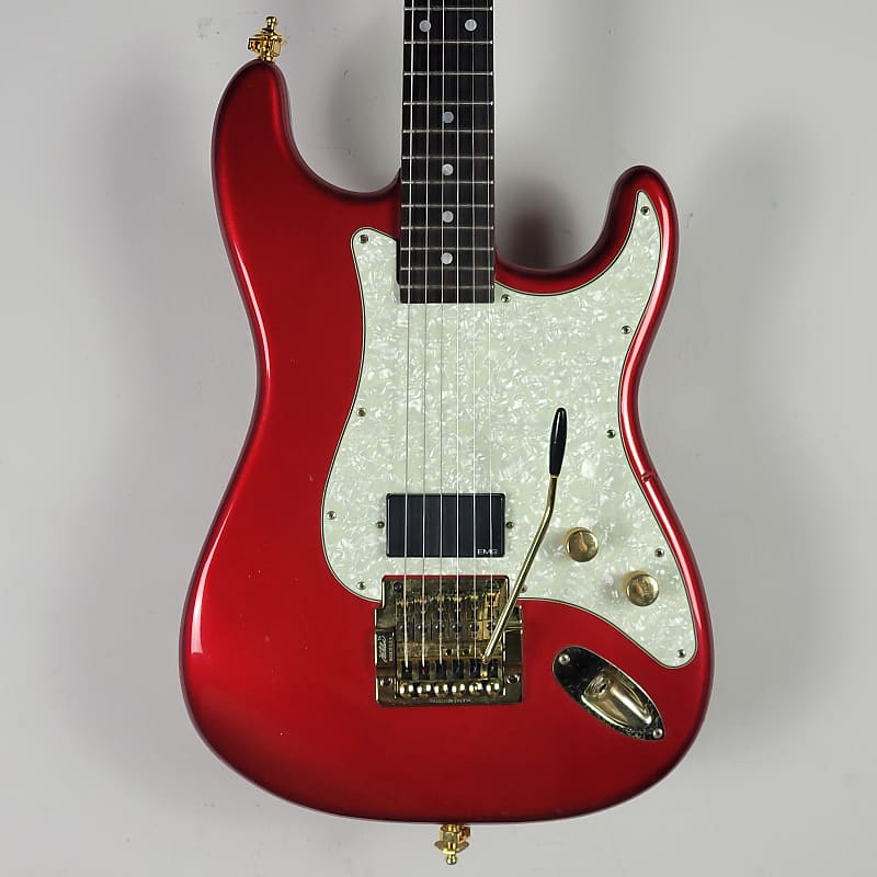 1980's Chandler Super Strat Modified - Red Sparkle | Reverb