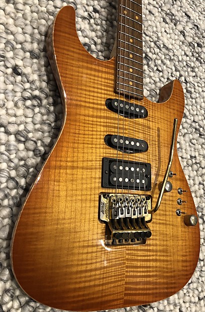 Tom Anderson Pro AM HSS 1991 Flame Maple | Reverb