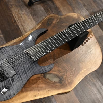 Legator N9F-BLK Black Flame Maple 9-String Multi-Scale | Reverb