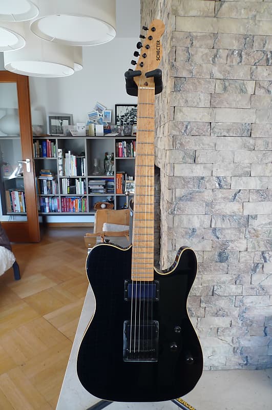 Schecter USA Pete Townshend Tele PT black original Headstock | Reverb