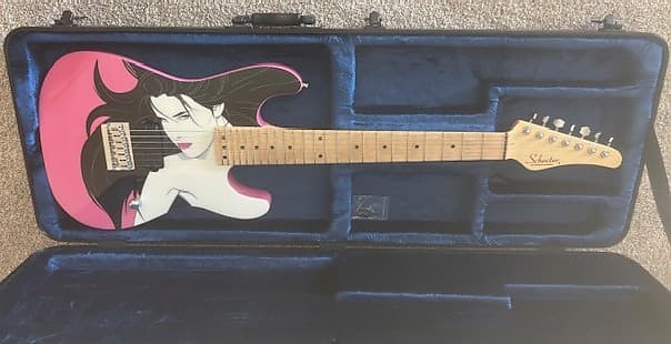 Schecter Schecter USA Custom Shop S7 custom paint/graphic | Reverb