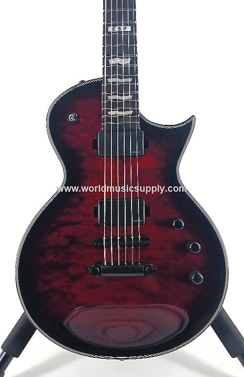 ESP E-II Eclipse Quilt Top Electric Guitar - See Through | Reverb