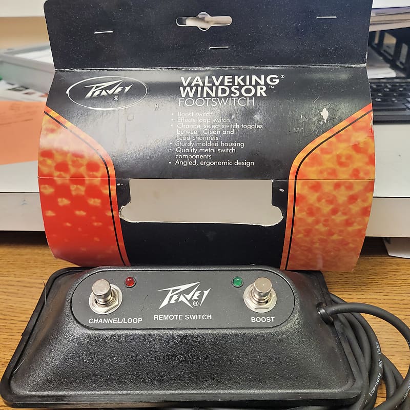 Peavey Valveking/Windsor Stereo Footswitch 2000's - Black | Reverb