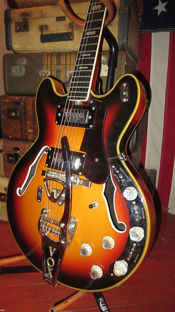 Vox Ultrasonic Hollowbody Electric w/ Built in Effects 1967 | Reverb