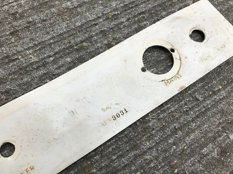 Marshall JTM45 Rear Panel 1966 White Original | Reverb