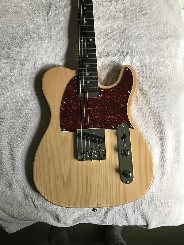 Monoprice Indio Telecaster copy 2022 - clear natural Ash body | Reverb