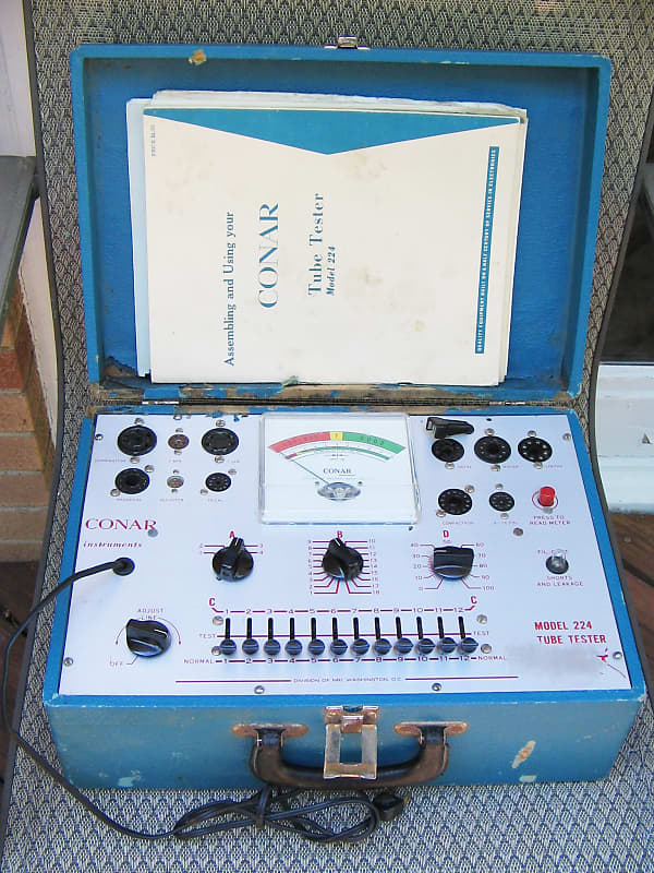 Conar Tube Tester, Model 224 w/ Manuals | Reverb