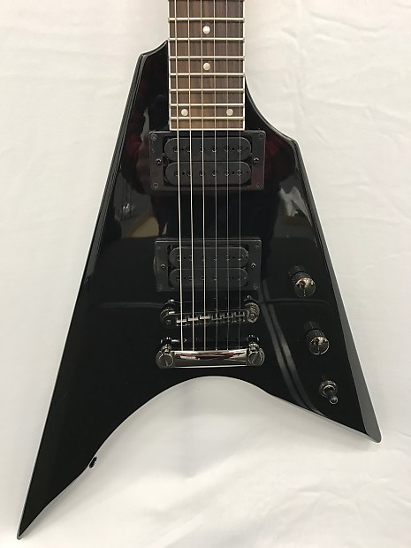 Fernandes V-Hawk X Electric Guitar - Black | Reverb