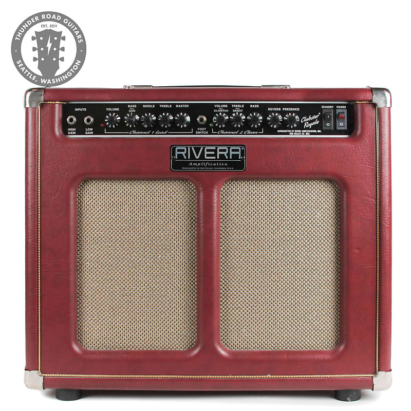 2010 Rivera Clubster Royale 50-Watt 1x12 Combo Ruby Tolex | Reverb