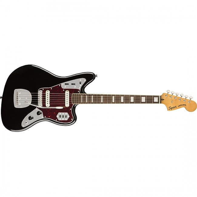 Fender Squier Classic Vibe 70s Jaguar Electric Guitar Black - | Reverb