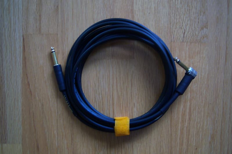 15 Ft Castline Gold 1/4" TS Straight 1/4" TS Right Angle - | Reverb