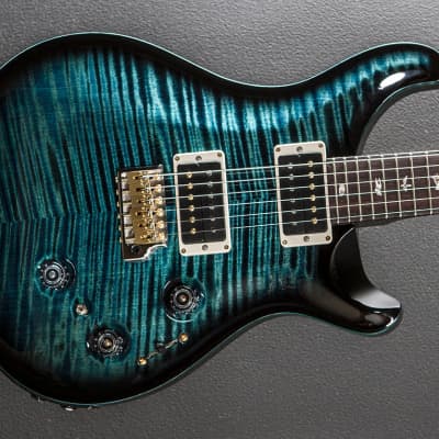Paul Reed Smith Custom 24 Piezo 10 Top - Cobalt Smokeburst | Reverb