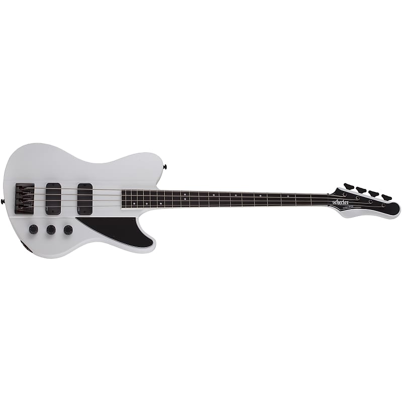 Schecter Ultra Bass Satin White Electric Bass Guitar - FREE | Reverb