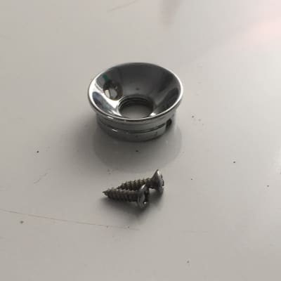 Chrome Relic For Fender Tele Output Jack Cup Guitar NOS Aged | Reverb