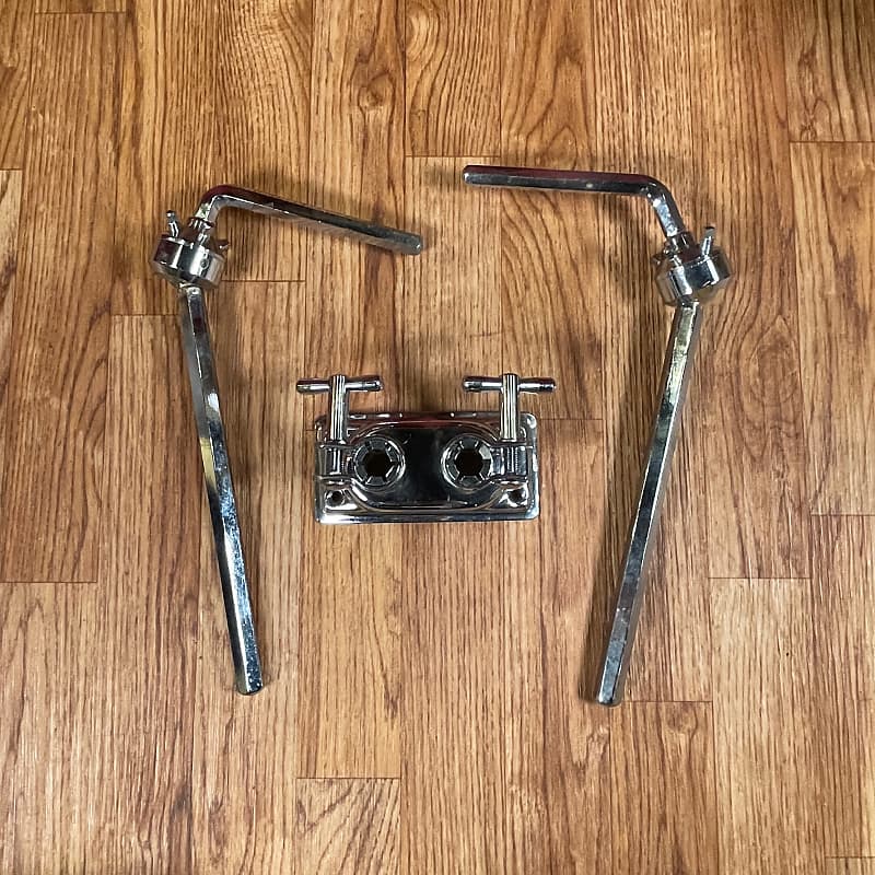 1970s Pearl 716 Double Tom Holder Bass Drum Mount w/ L-Arm | Reverb