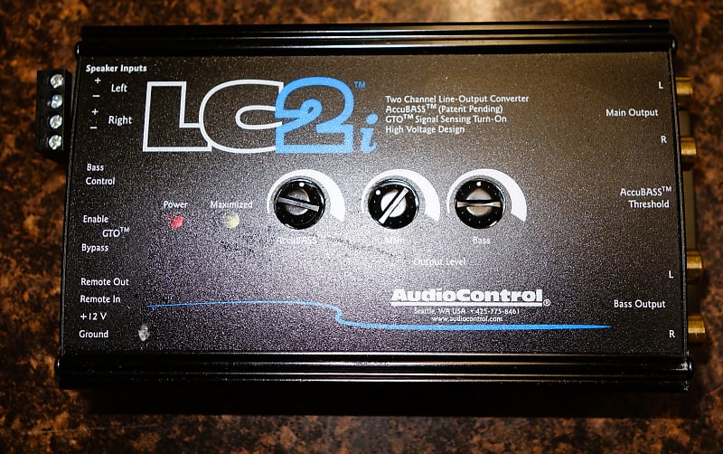 AudioControl LC2i 2 Chan. Line Out Hi/Lo Converter + Bass | Reverb