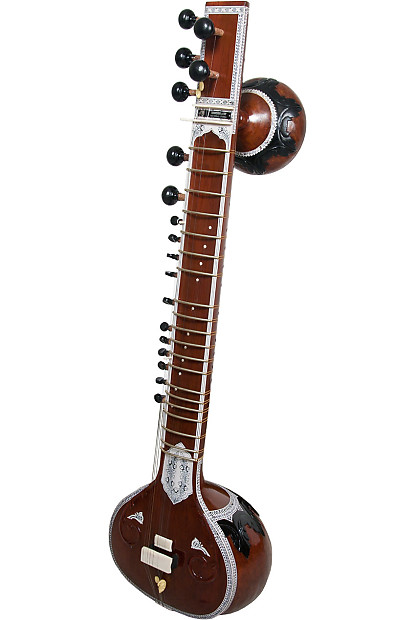 banjira 49" Sitar String Set and Gig Bag Glossy Dark | Reverb