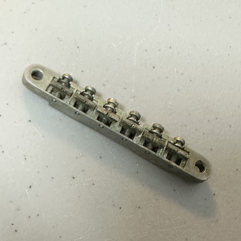 Gibson ABR-1 Bridge No Wire Nickel Bridge 1958 1959 1960 | Reverb