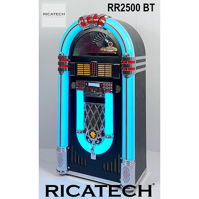 Ricatech RR2500 Black Classic LED Jukebox | Reverb