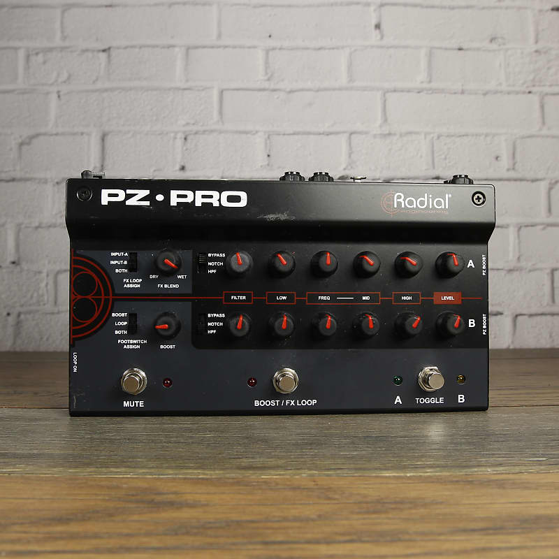 Radial PZ Pro 2 Channel Acoustic Preamp w/15V Power Supply | Reverb