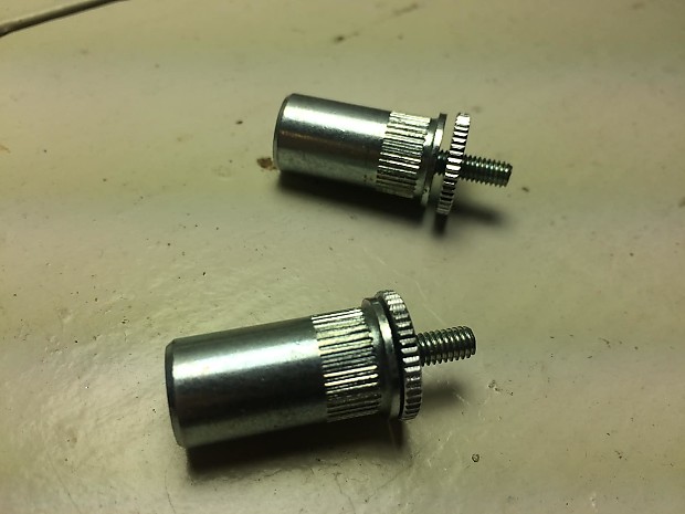 Chrome Conversion Bridge Posts & Inserts for Gibson | Reverb