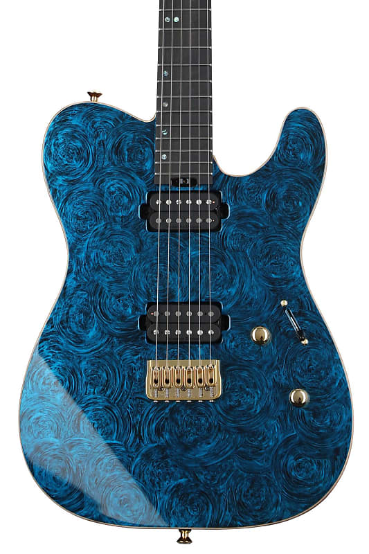 ESP USA TE-II Hardtail Electric Guitar - Teal Marble | Reverb