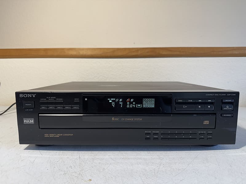 Sony CDP-C345 CD Changer 5 Compact Disc Player HiFi Stereo | Reverb
