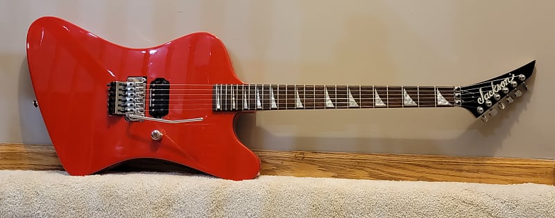 Jackson Firebird Parts Guitar 1992-ish - Ferrari Red w/black | Reverb
