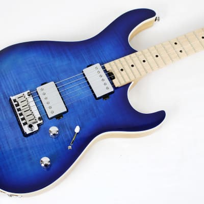 Cort M600-BB Bright Blue Guitar Mahogany Body | Reverb