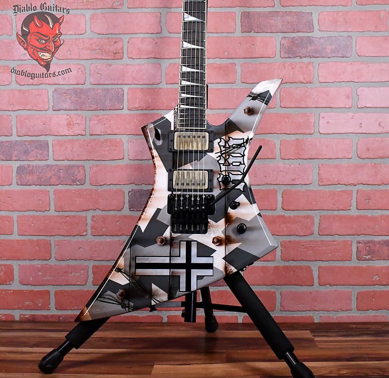 Jackson USA Diablo Guitars Custom “War is Hell” Kelly 2022 - | Reverb