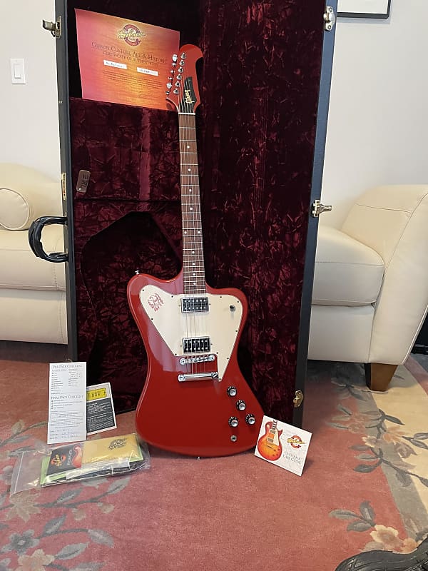 Gibson Custom Shop Non Reverse Firebird circa 2002 - Cardinal | Reverb