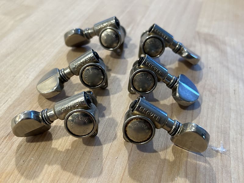 Vintage Grover Rotomatic Tuners 1960’s Nickel Les Paul | Reverb