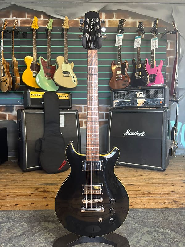 Hamer XT Series Gloss Black Electric Guitar | Reverb UK
