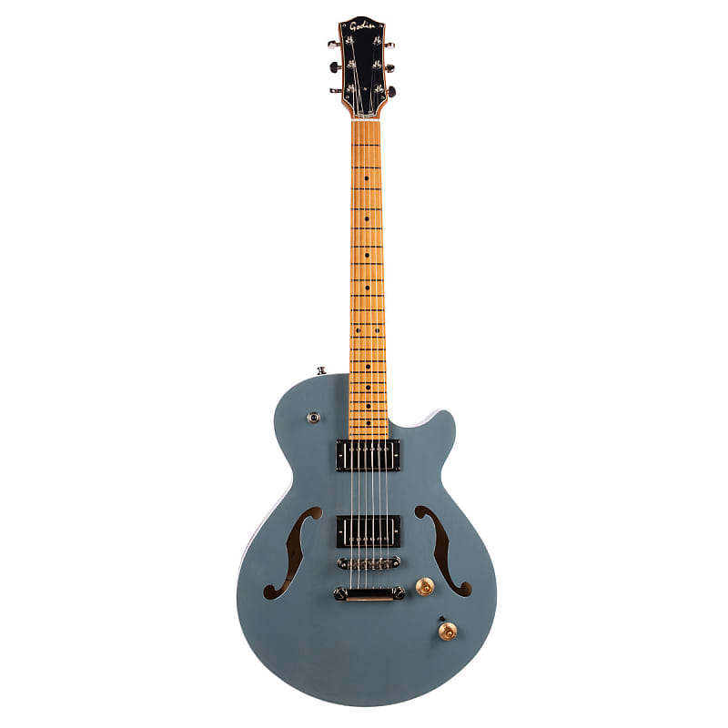 Godin Montreal Premiere Pro Semi-Acoustic Guitar ~ Aztek Blue | Reverb