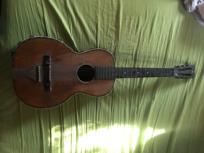 No brand name Parlor . Star inlay in headstock 19 Rose wood | Reverb