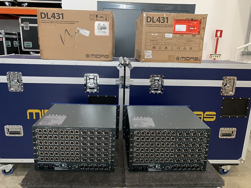 Midas DL431 24-I 72-O Active Mic Splitter New - Standard | Reverb