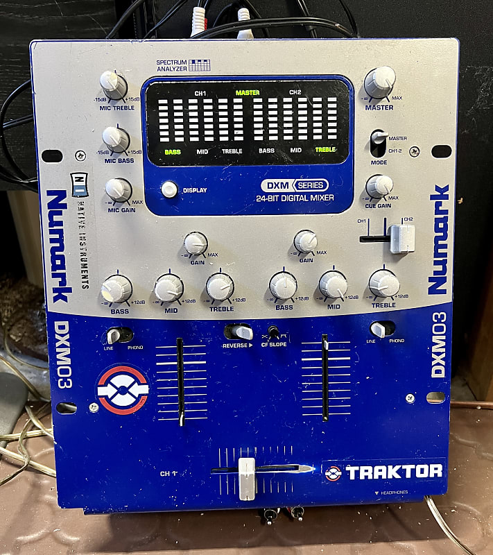 Numark DXM03 2-Channel 24-Bit Digital Mixer w/ AC Cord and 2 | Reverb