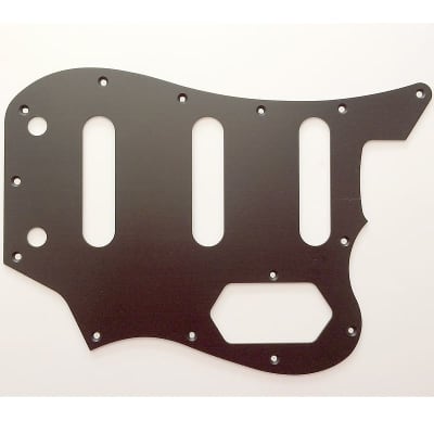 HERAD Squier Bass VI Pickguard. Black Anodized Aluminium. | Reverb
