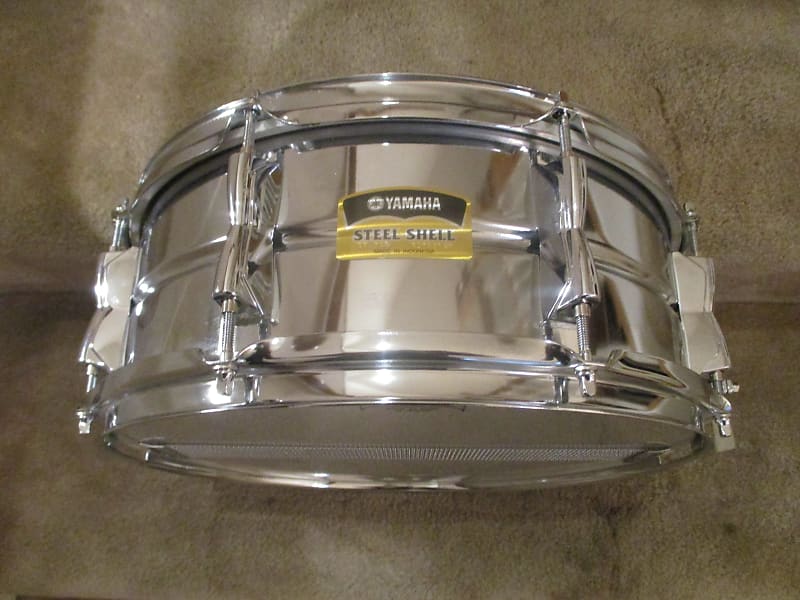 Yamaha Steel Shell 14 X 5.5 Snare Drum, Brilliant Chrome - | Reverb
