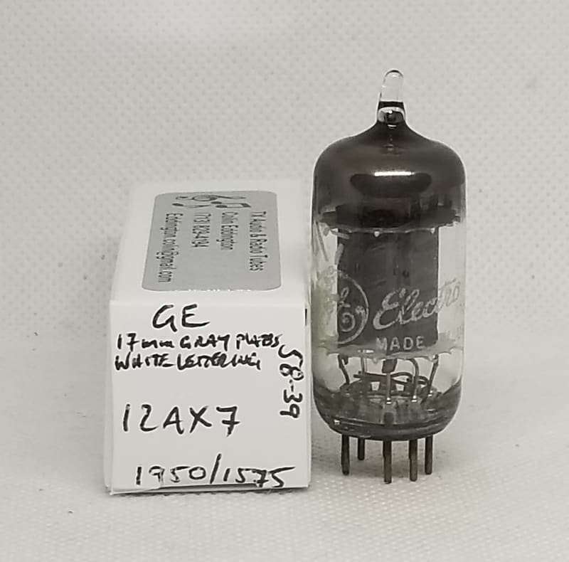 GE 12AX7 Long Gray Plate Single NOS ECC83 12AX7A | Reverb