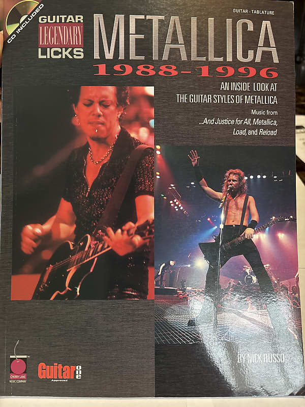 Cherry Lane Metallica 1988-1996 legendary Licks guitar tab | Reverb