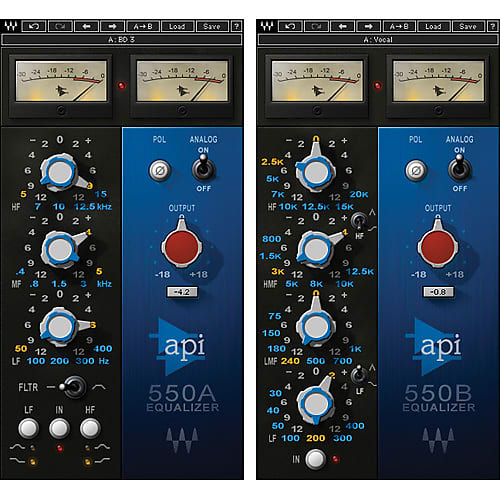 Waves API 550 - Classic Equalizer Plug-Ins (Native/SoundGrid, | Reverb